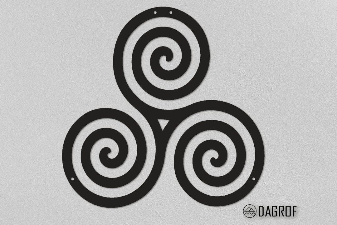 Triskelion - Christmas Gifts - Triskele Metal Wall Art - Triskele Wall ...