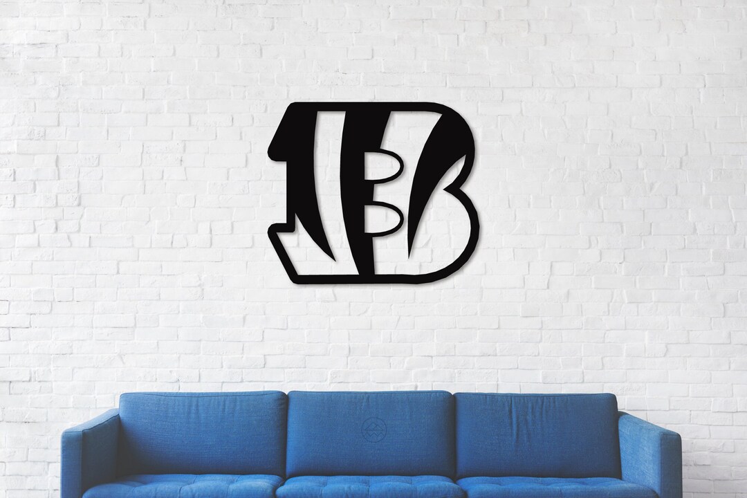 Cincinnati Bengals Metal Wall Art Sign, Metal Gift, Living Room Wall ...