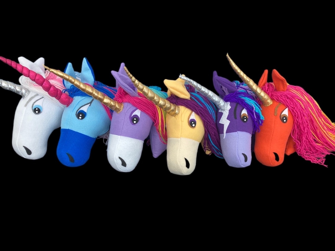 Unicorn Academy Stick Unicorn Horse Heads Hobby Heads - Etsy