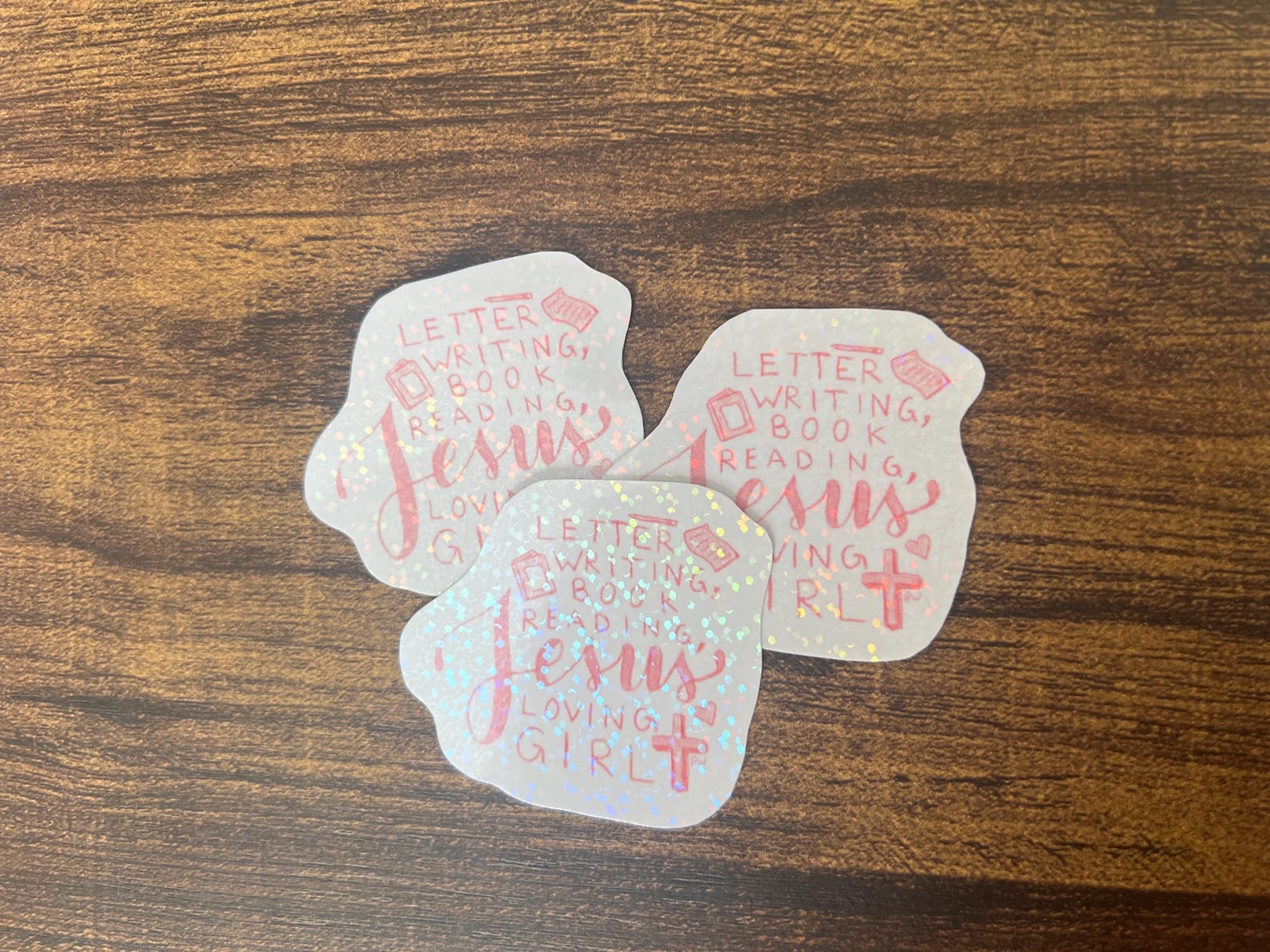 Christian Quote Sticker Set | Letter Writing, Book Reading, Jesus ...