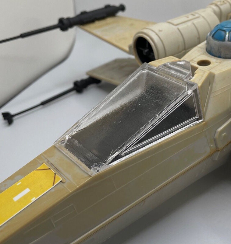 Vintage Star Wars Kenner X Wing Canopy & Laser Cannons Set Repro 1978 X ...