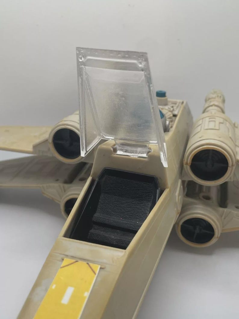 Vintage Star Wars Kenner X Wing Canopy Glass 3D Printed Repro Part 1978 ...