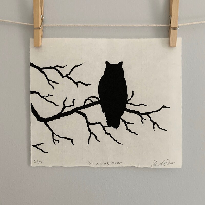 Owl on a Limb - Etsy