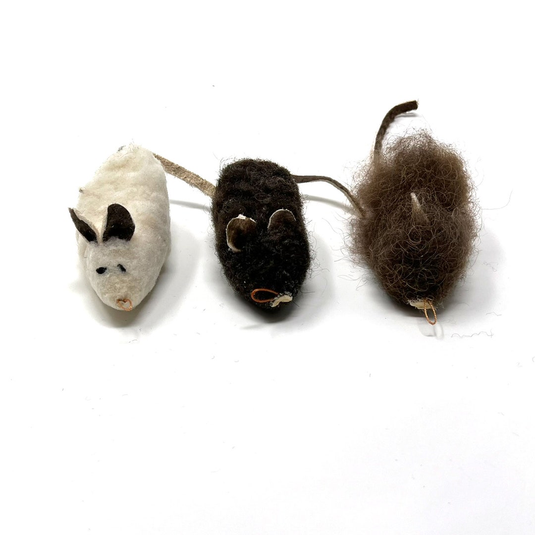 Cat Toy Buffalo Rat, Mouse and Wool Mouse Pack - Teaser Wand / Pole ...