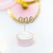ONE Cupcake Topper - Number Cupcake Topper - First Birthday Cupcake ...