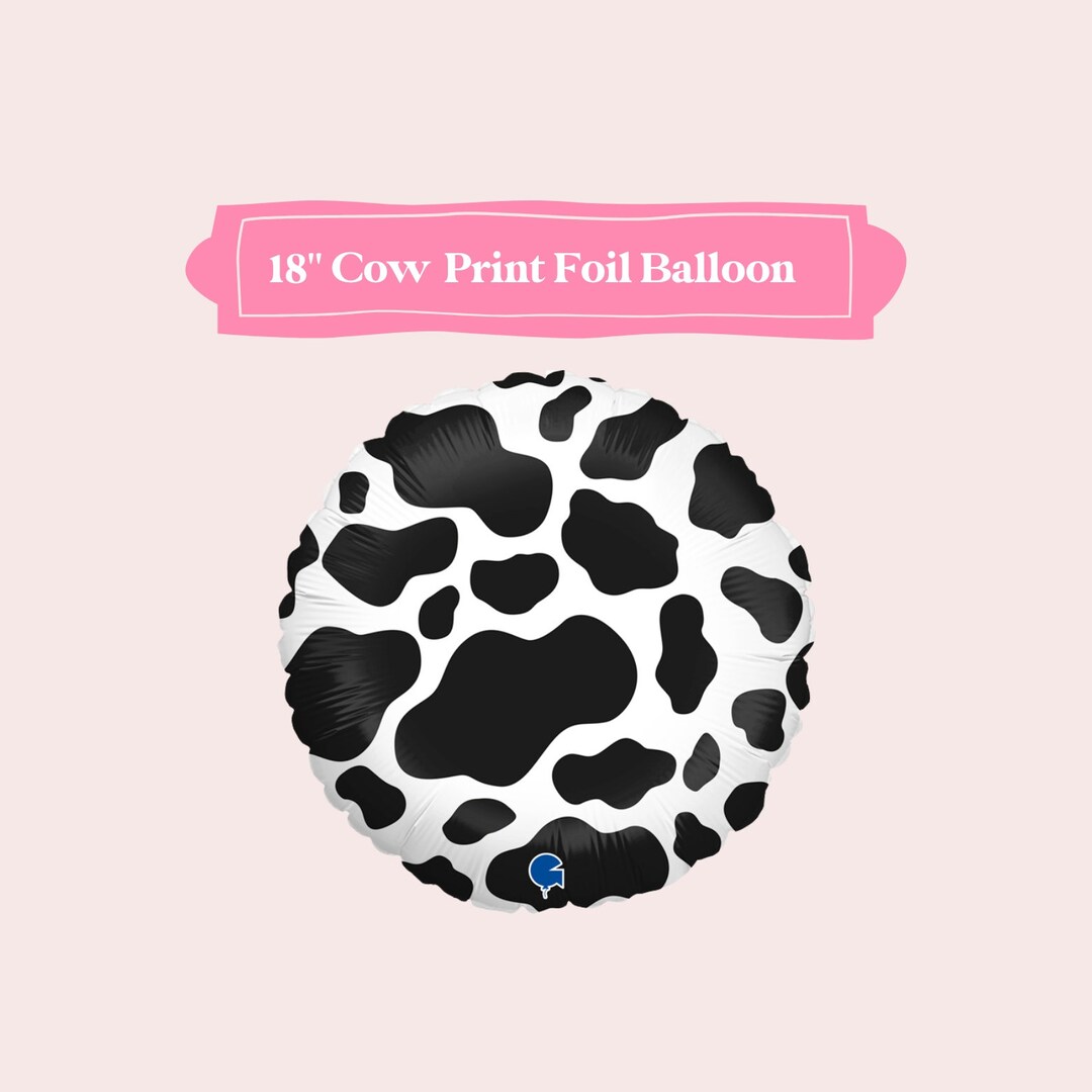 Cow Print Balloon, Farm Party Decor, Western Party Decor, Cow Balloon ...