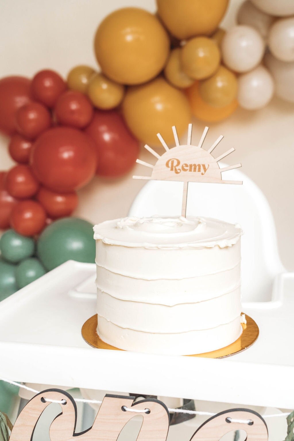 Boho Sun Cake Topper Boho First Birthday First Trip Around - Etsy