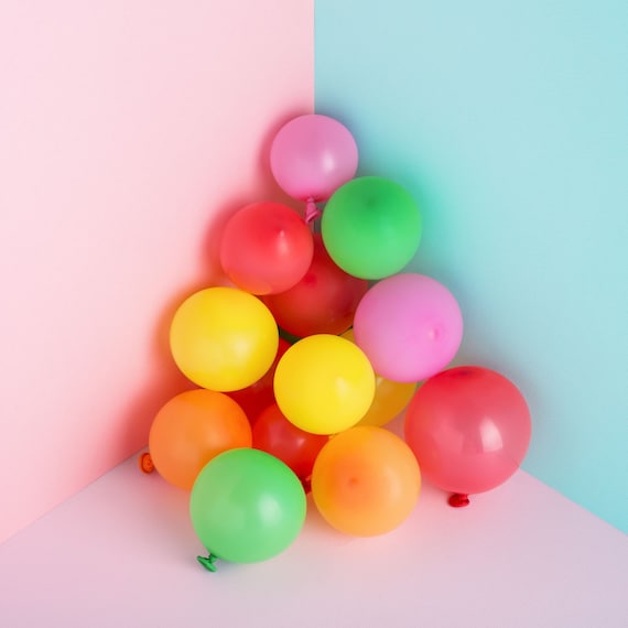 5 Sold Color Mini Latex Balloons Small Latex Balloons - Etsy
