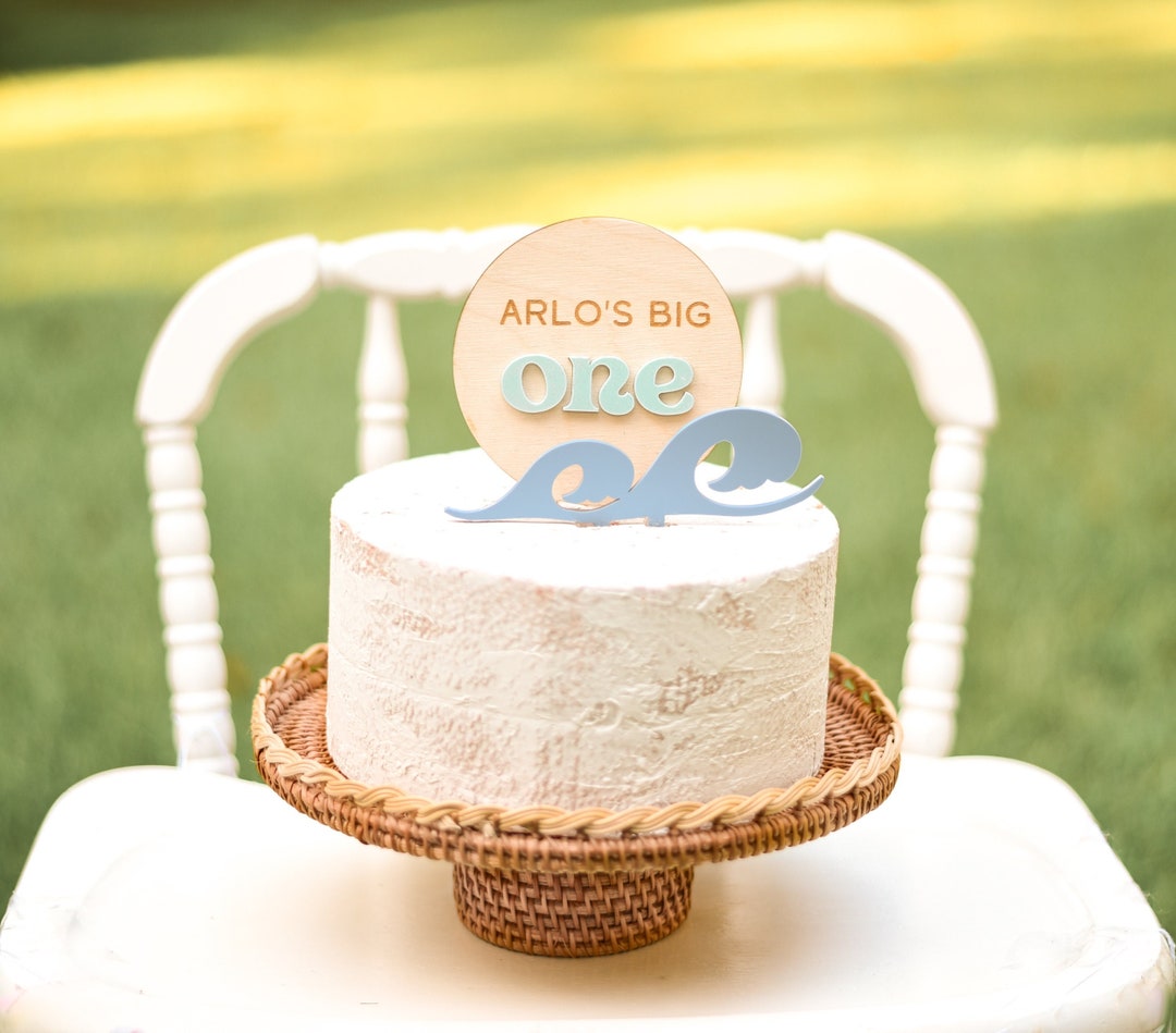 Surf First Birthday, Surf Cake Topper, the Big One First Birthday, Wave ...