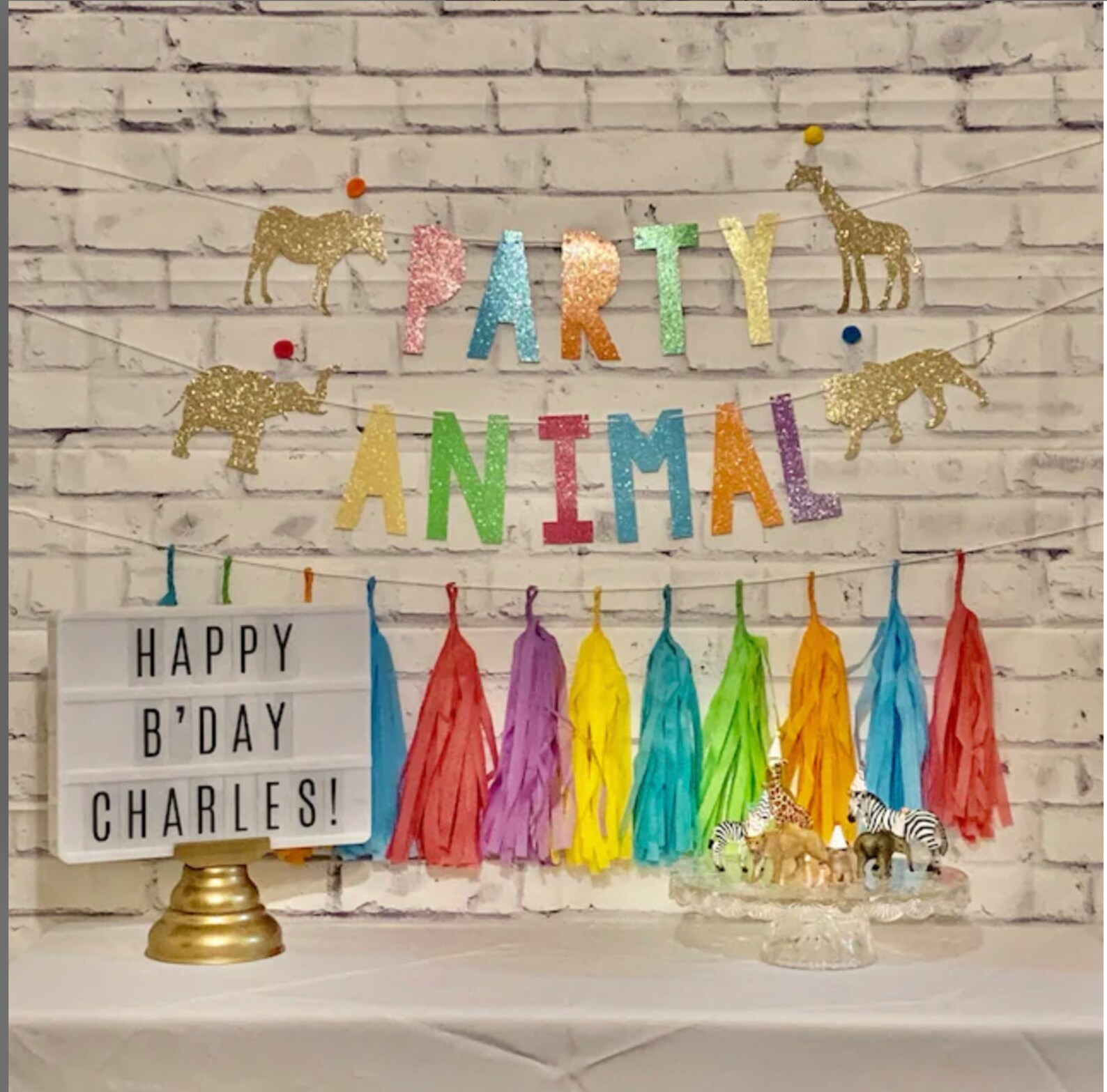 Party Animal Birthday Banner Party Animal Birthday Party - Etsy