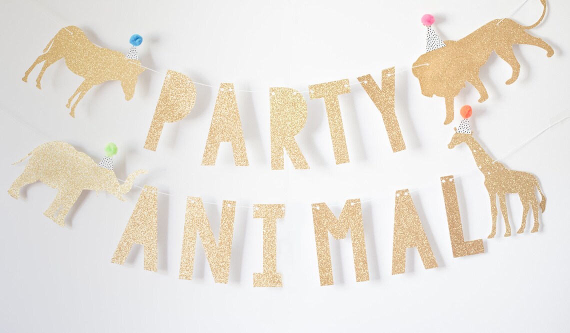 Party Animal Birthday Banner Party Animal Birthday Party - Etsy