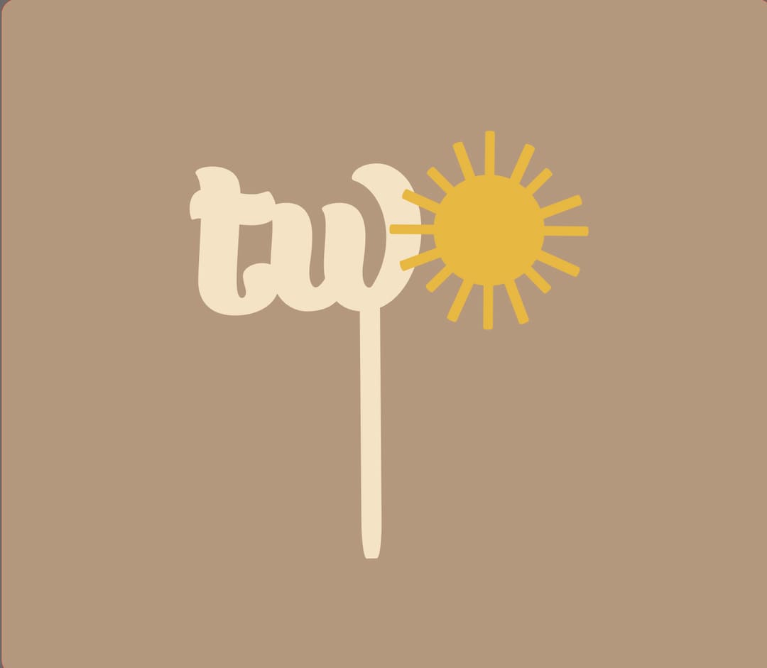 Boho Sun Cake Topper - Boho Sun Birthday - Second Trip Around the Sun ...