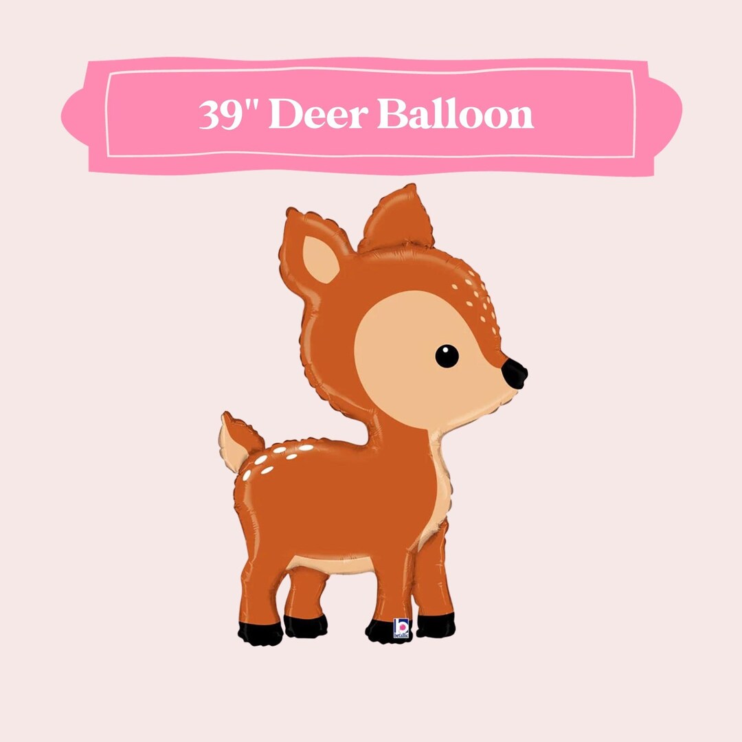 Deer Balloon, Deer Baby Shower, Woodland Baby Shower, Woodland First ...