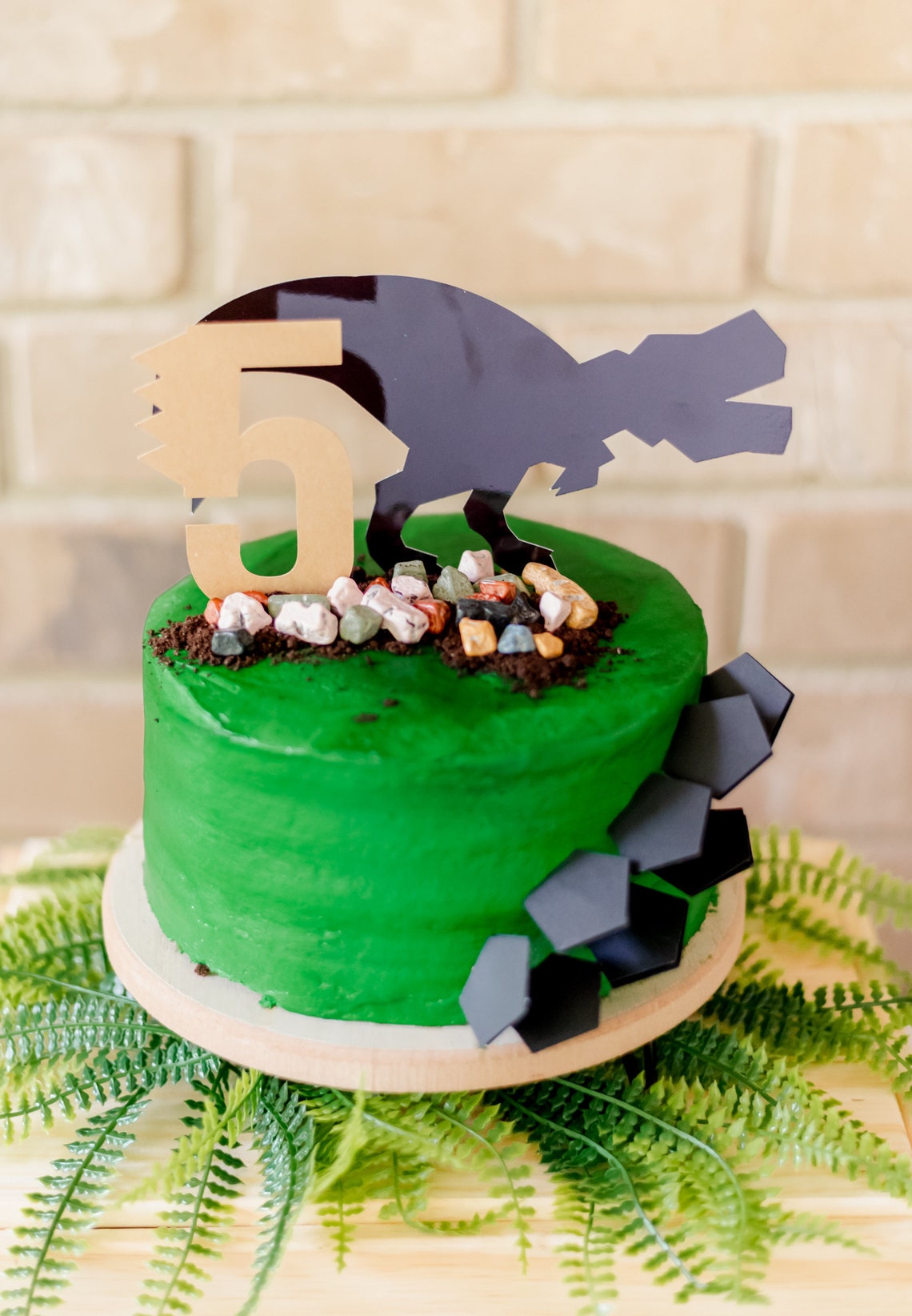 Dinosaur Cake Topper T-rex Cake Topper Dinosaur Birthday | Etsy