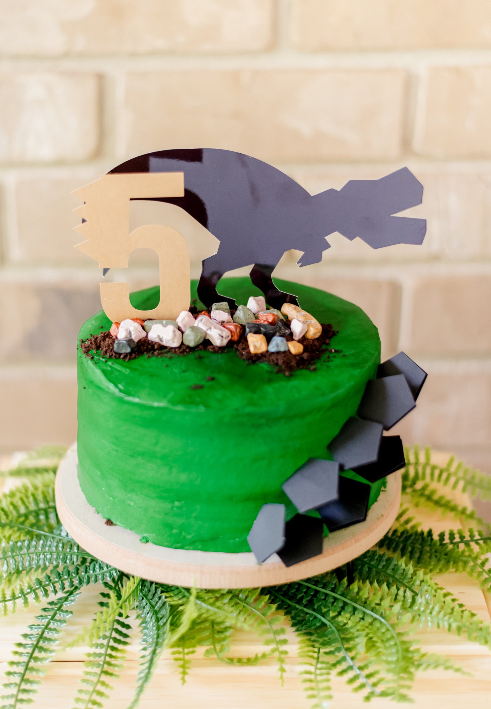 Dinosaur Cake Topper T-rex Cake Topper Dinosaur Birthday | Etsy