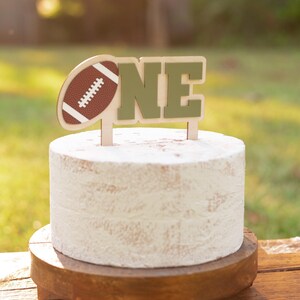 Football Cake Topper, First Year Down Birthday, Football First Birthday ...