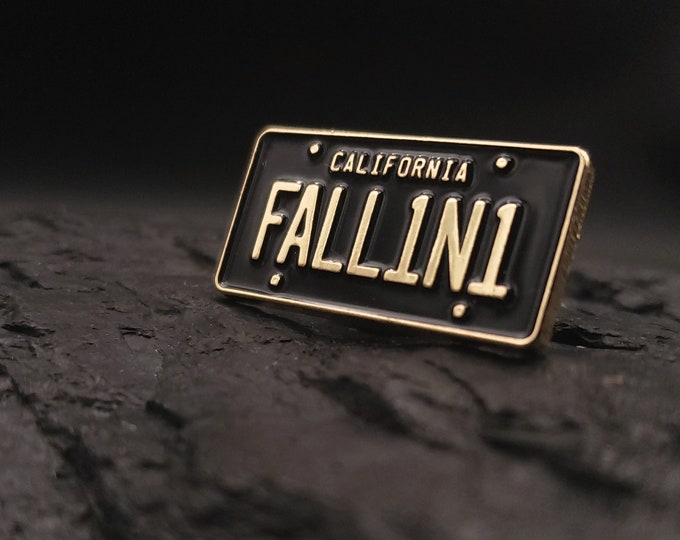 Lucifer TV Show FALL1N1 License Plate Enamel Pin / Badge - Etsy