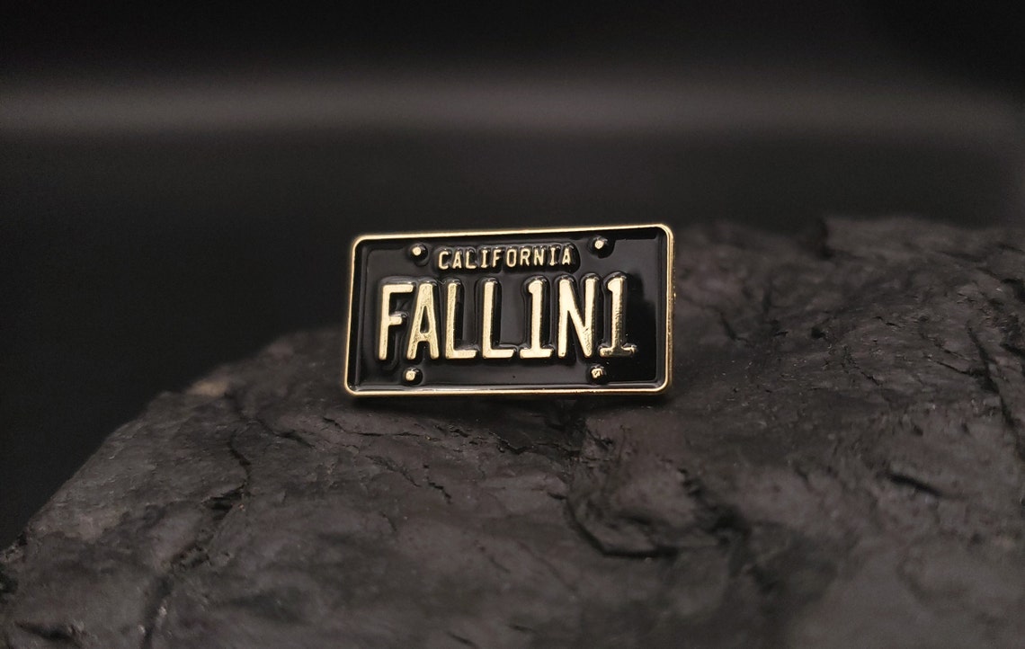 Lucifer TV Show FALL1N1 License Plate Enamel Pin / Badge | Etsy