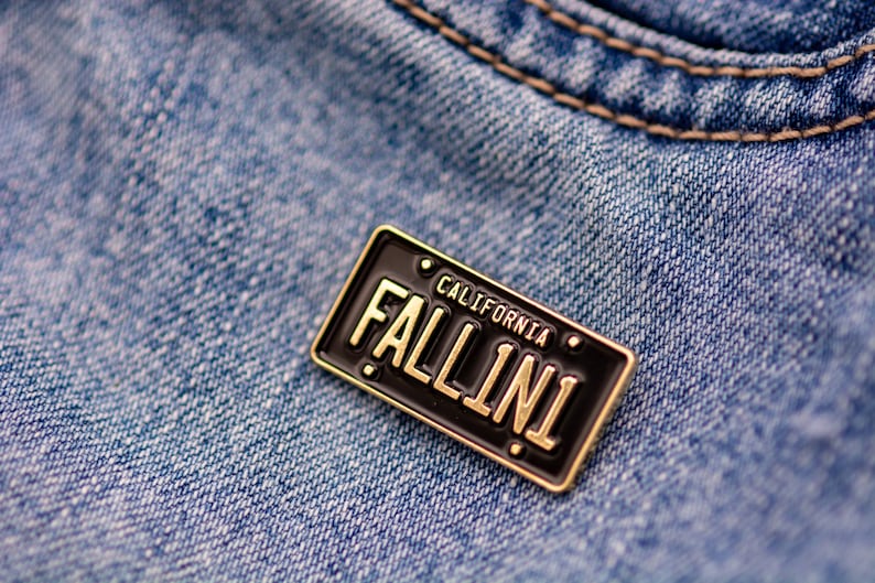 Lucifer TV Show FALL1N1 License Plate Enamel Pin / Badge | Etsy