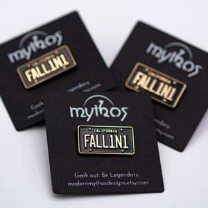 Lucifer TV Show FALL1N1 License Plate Enamel Pin / Badge | Etsy