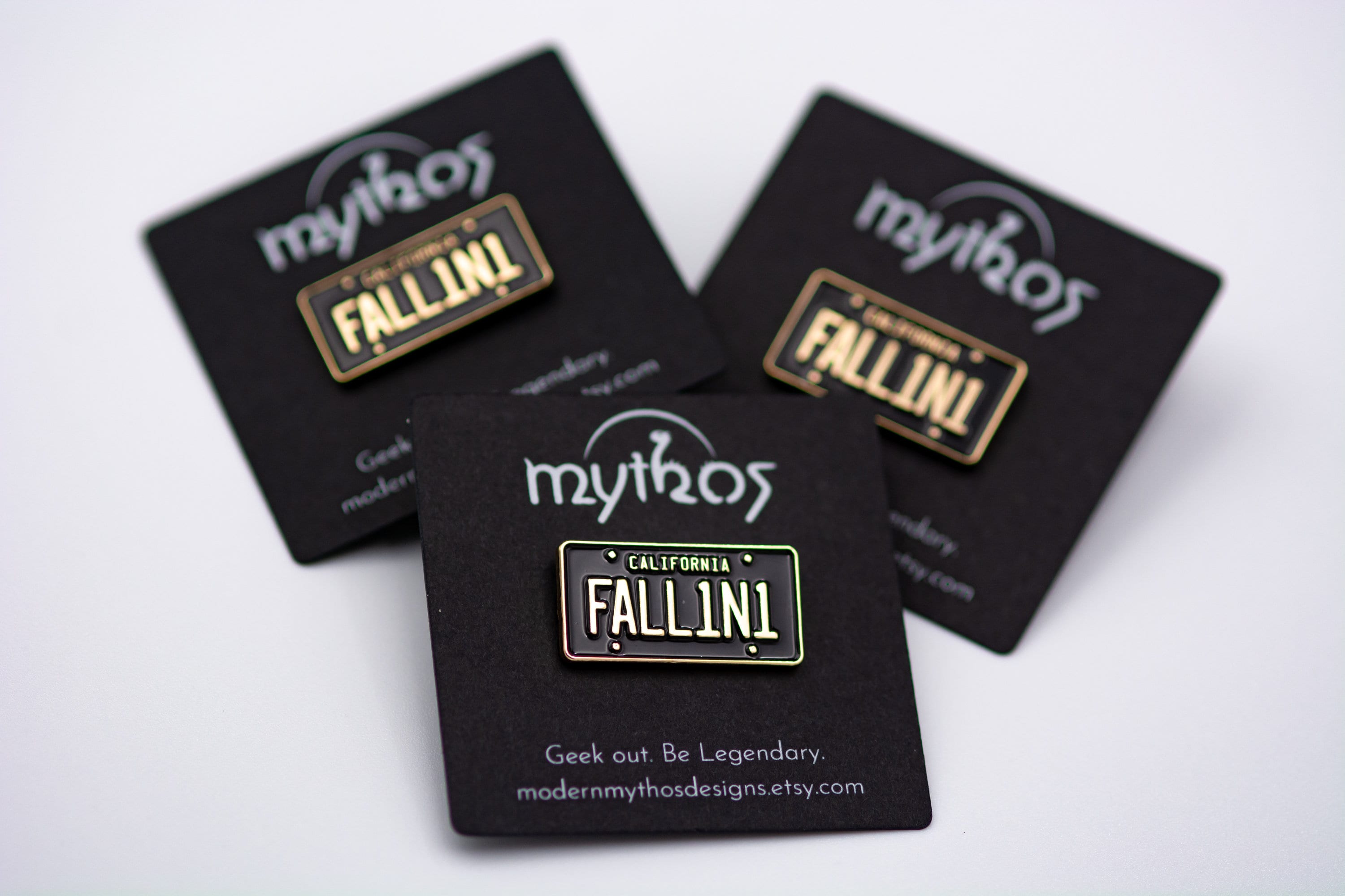 Lucifer TV Show FALL1N1 License Plate Enamel Pin / Badge | Etsy