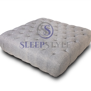 NEW Milo Chesterfield Pouffe/coffee Table Available in Various Sizes ...