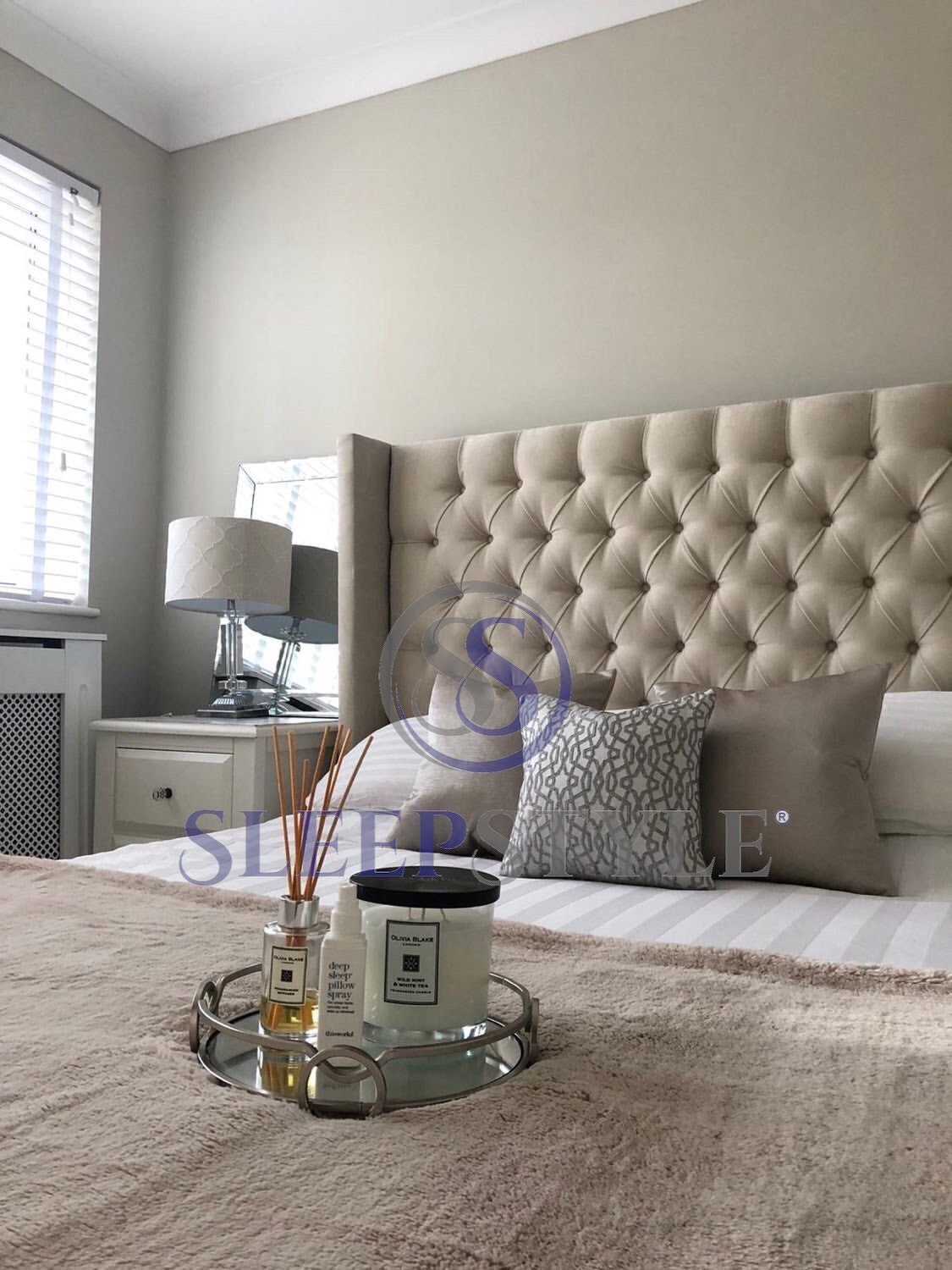 Wingback Chesterfield Bed Frame Beds | Etsy UK