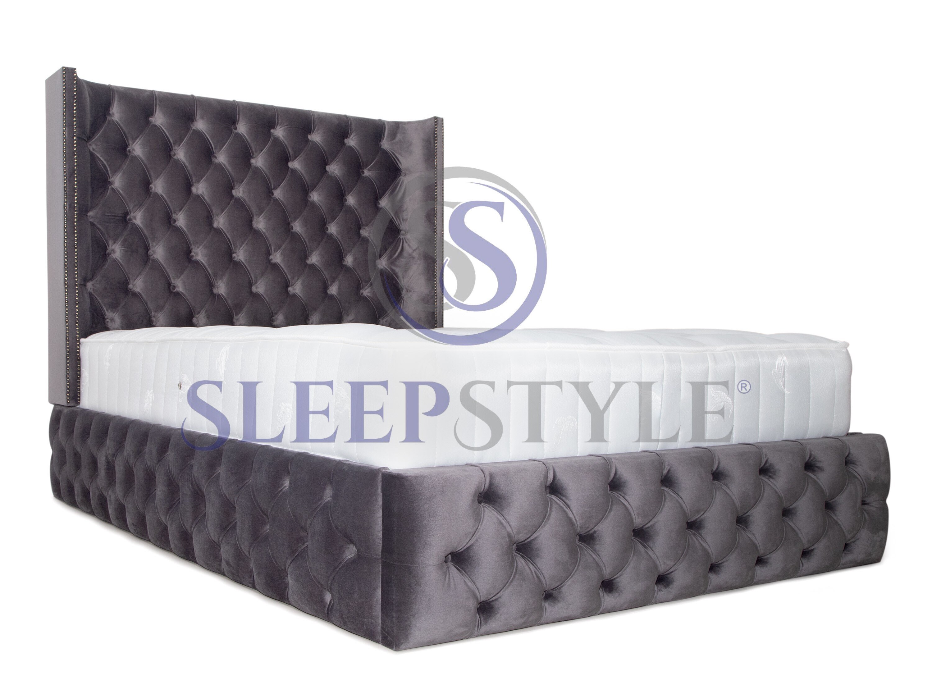 Emperor Winged Chesterfield Bed Frame Available in Any Size - Etsy UK