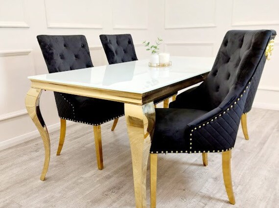 Crushed velvet knocker chairs store