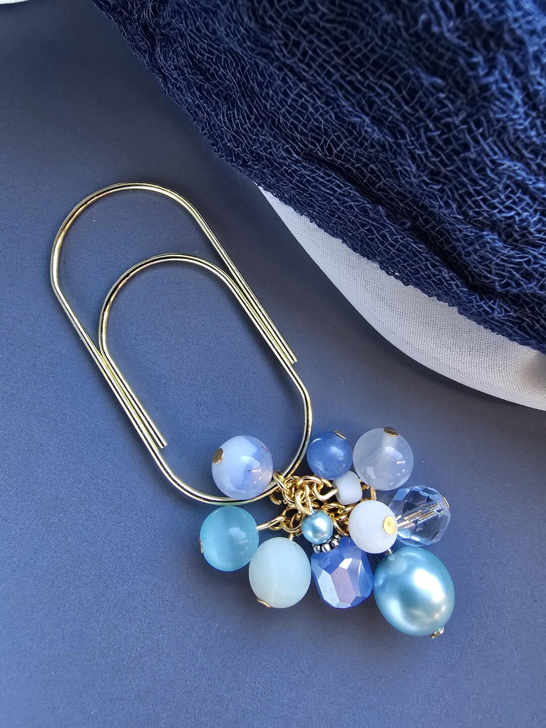 Blue Paperclip Charms|planner Bookmarks|accessories for Planners| Wide ...