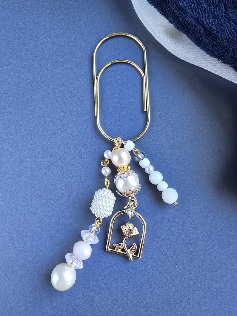 Rose Charm|paperclip Charms|planner Bookmarks|accessories for Planners ...