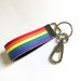 Gay pride leather keychain rainbow lgbt lgbtq key chain flag | Etsy