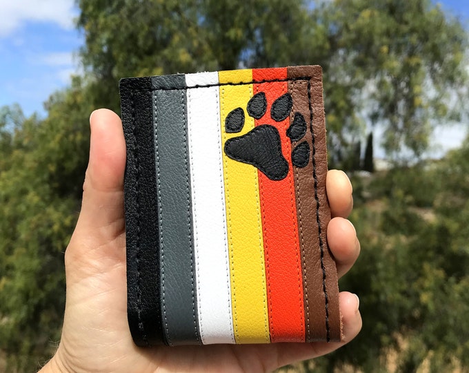 Bear Wallet - Pride Leather Bifold, MLM, Gay, Cub, Lgbt, Otter, Wolf ...