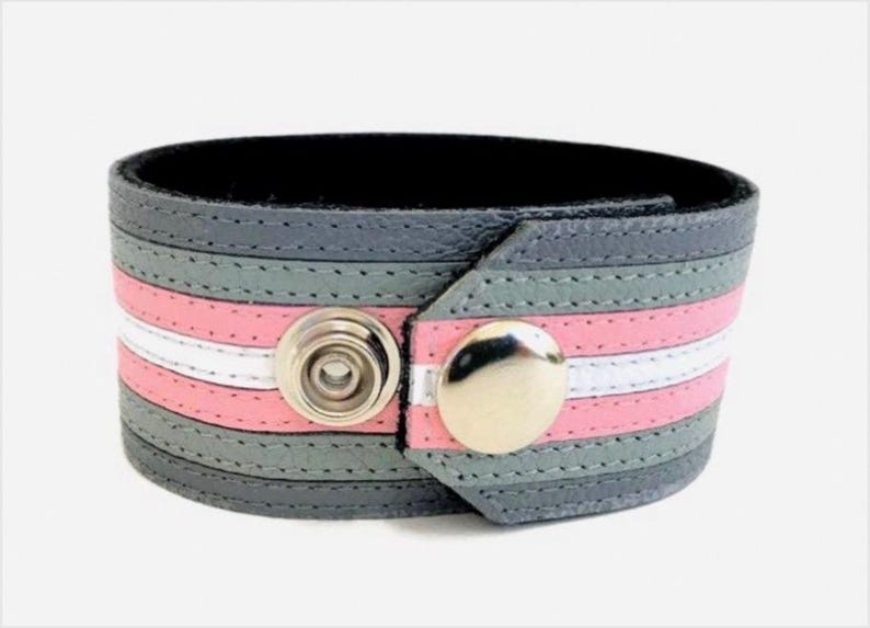 Demigirl Pride Leather Bracelet Demigal Demiwoman Demigender Demigirl ...