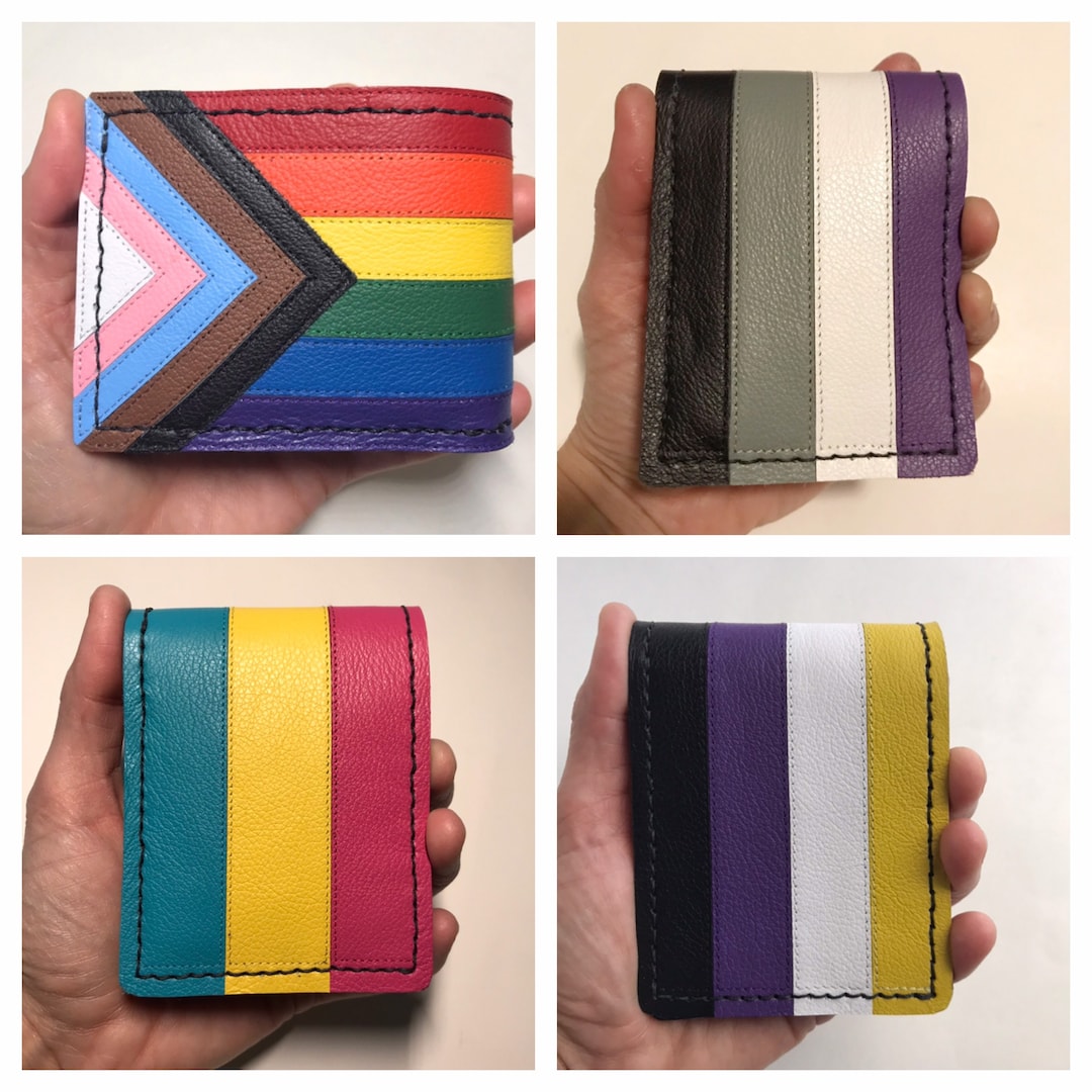 Choose Pride Bifold Leather Wallet Gay Lesbian Nonbinary Bisexual ...