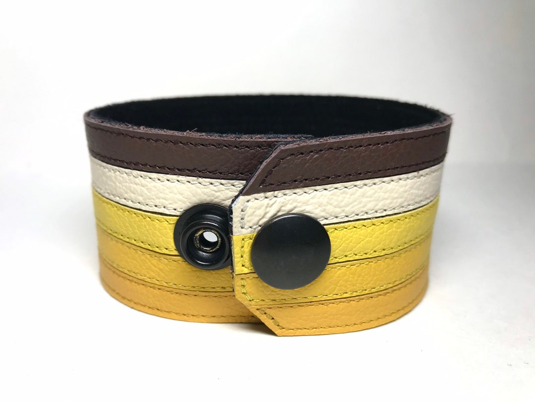 Angled Aroace Pride Leather Bracelet Aromantic Asexual Aro-spec Ace ...