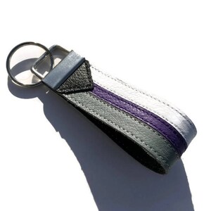 Demisexual Pride Leather Keychain Demi Gray-a Gift Jewelry - Etsy
