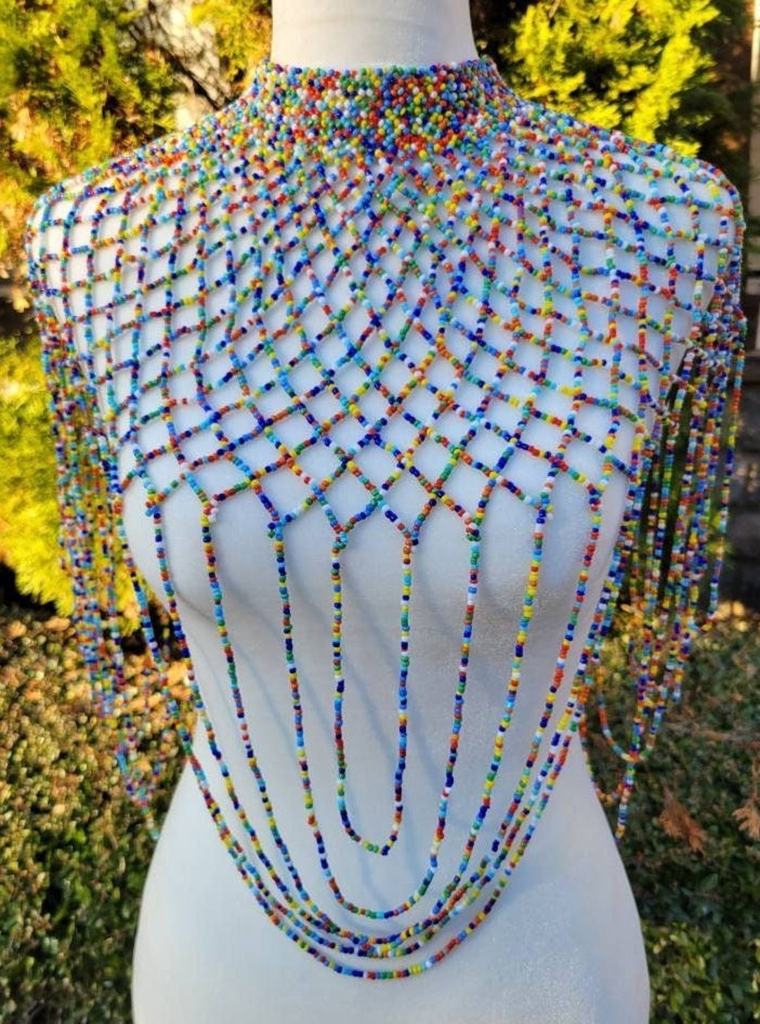 Multicolored Body Necklace - Etsy