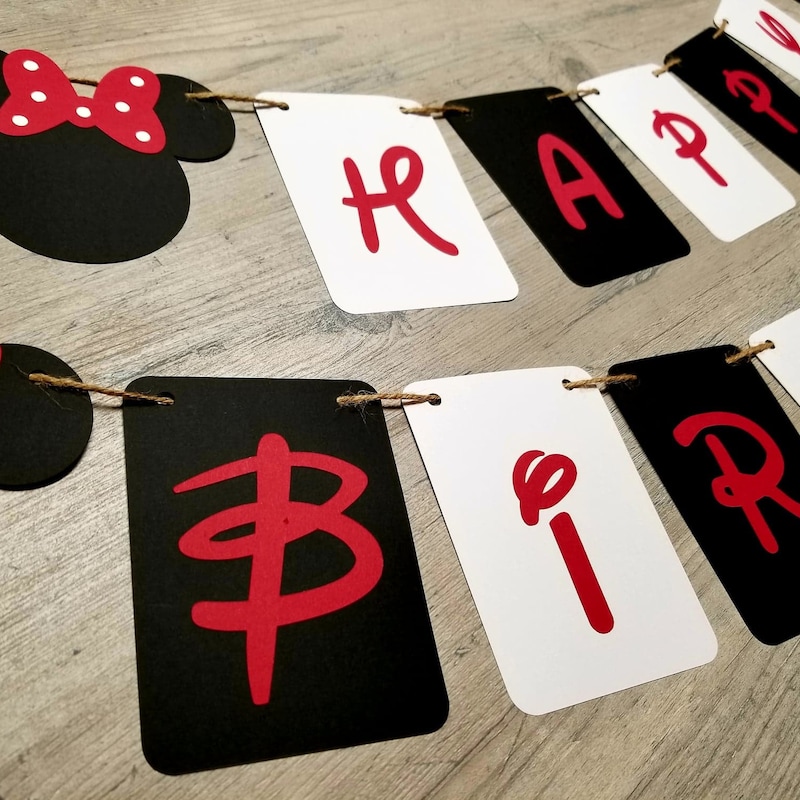 Minnie Mouse Banner - Etsy