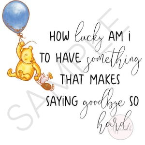 How Lucky Am I | Digital Winnie the Pooh Digital Print | Winnie the ...