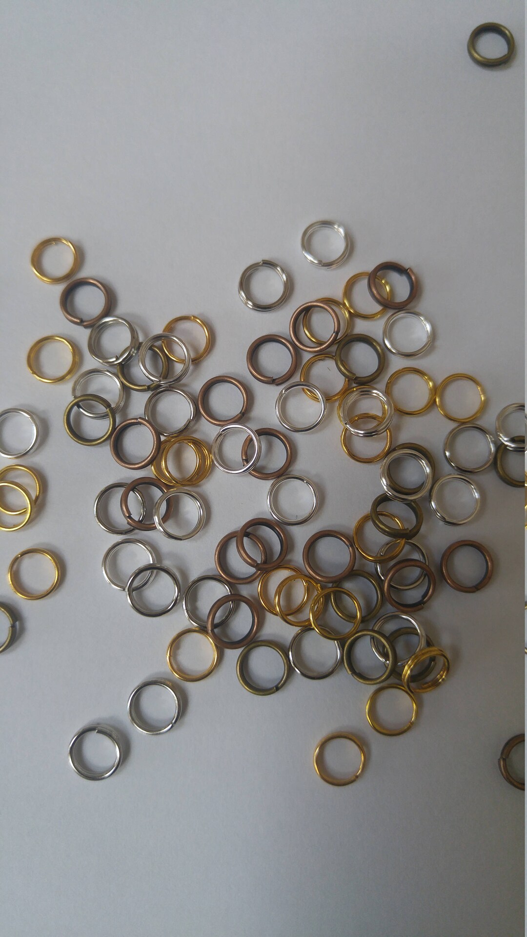 Split Jump Rings Double Jump Rings Iron Approx Diameter 6mm Approx 1 ...