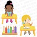School Children Math Activities Clip Art, Kids Studying Clipart ...
