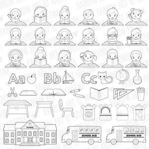 20% OFF MEGA COLLECTION All in One Digital Stamp School Children, 100 ...