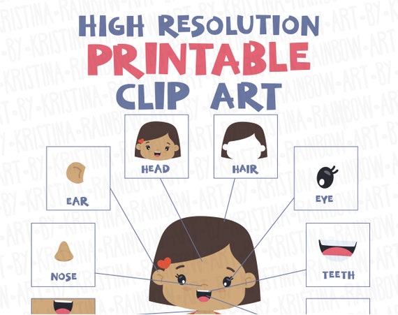 Body Parts Clipart For Kids