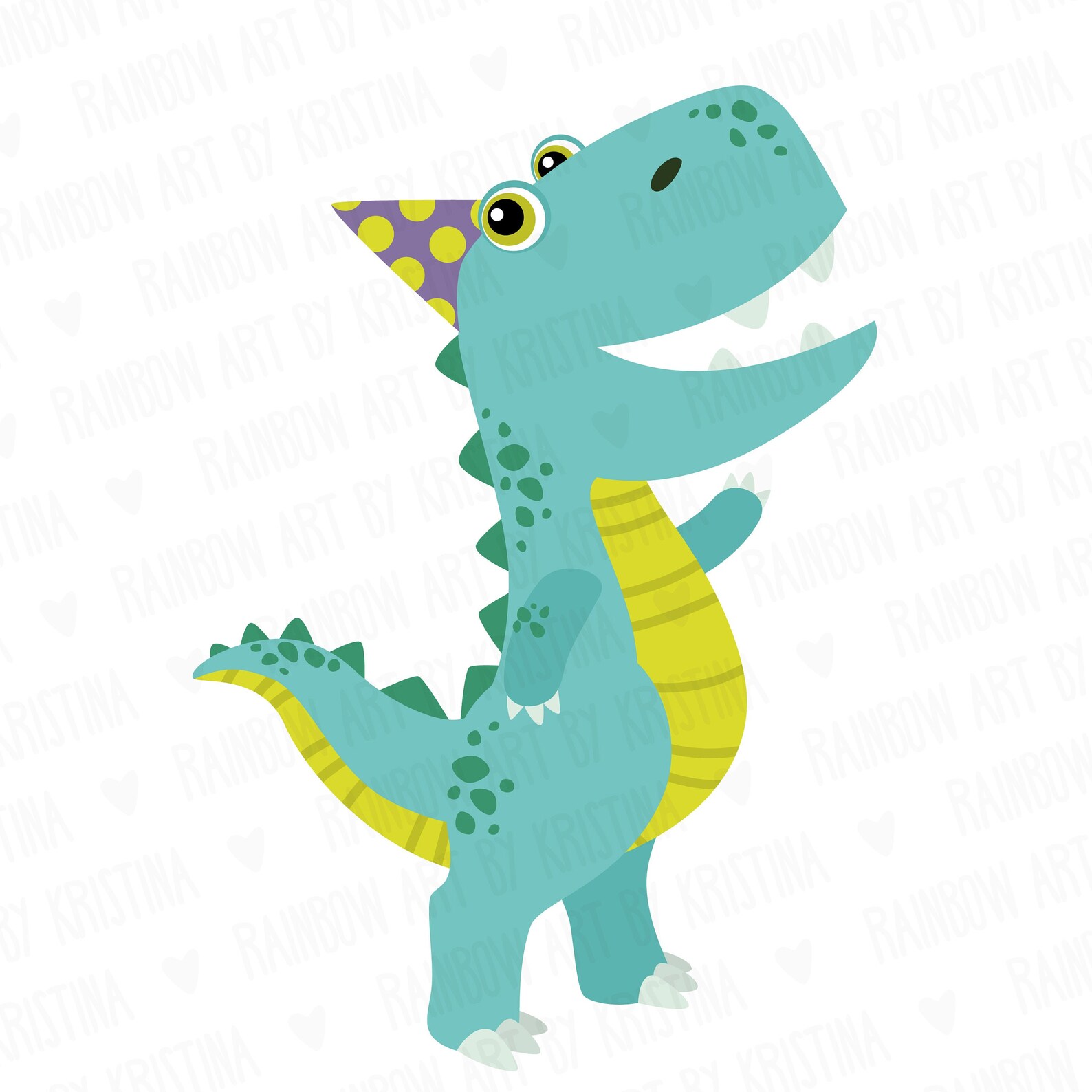 Fun Dinosaur T Rex Birthday Design Set Baby Shower Clip Art - Etsy