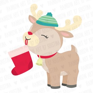 Winter Christmas Woodland Cute Baby Animals/clip Art Set/transparent ...