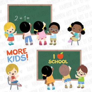 50%OFF MEGA COLLECTION All in One School Children Clip Art - Etsy Canada