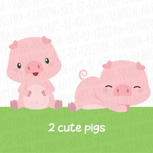 Cute Farm Animals Clipart,digital Download,printable Clip Art,nursery ...