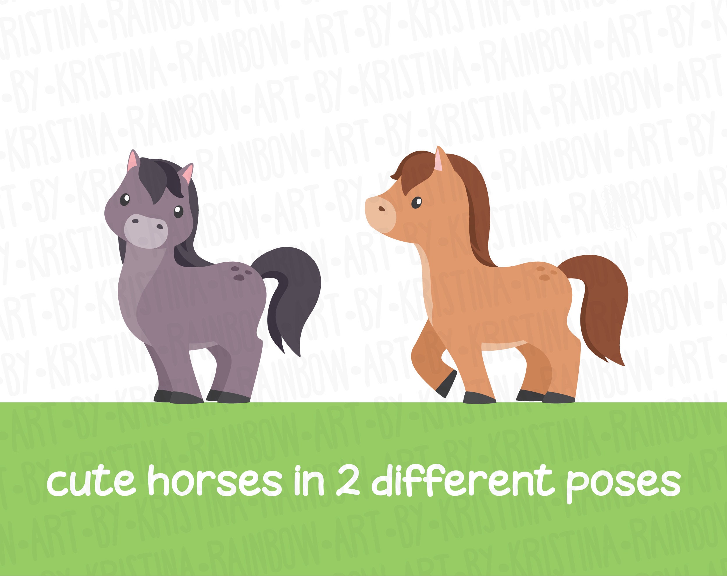 Cute Farm Animals Clipartdigital Downloadprintable Clip - Etsy