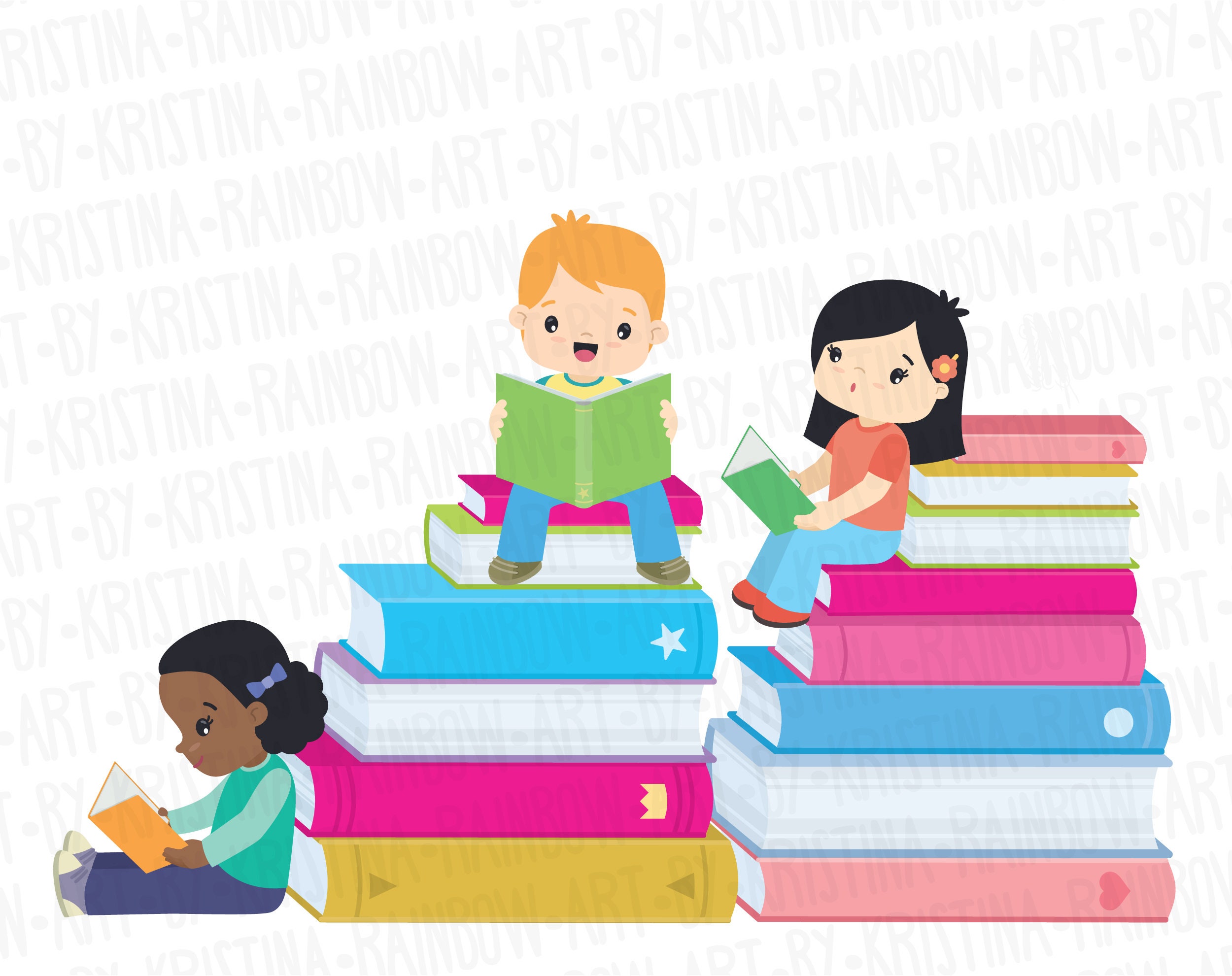 Children Books Clip Art